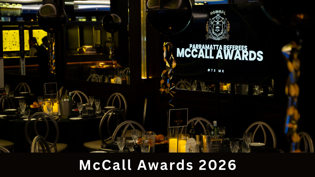 2025 McCall Awards Night – Celebrating The Season – Parramatta Referees